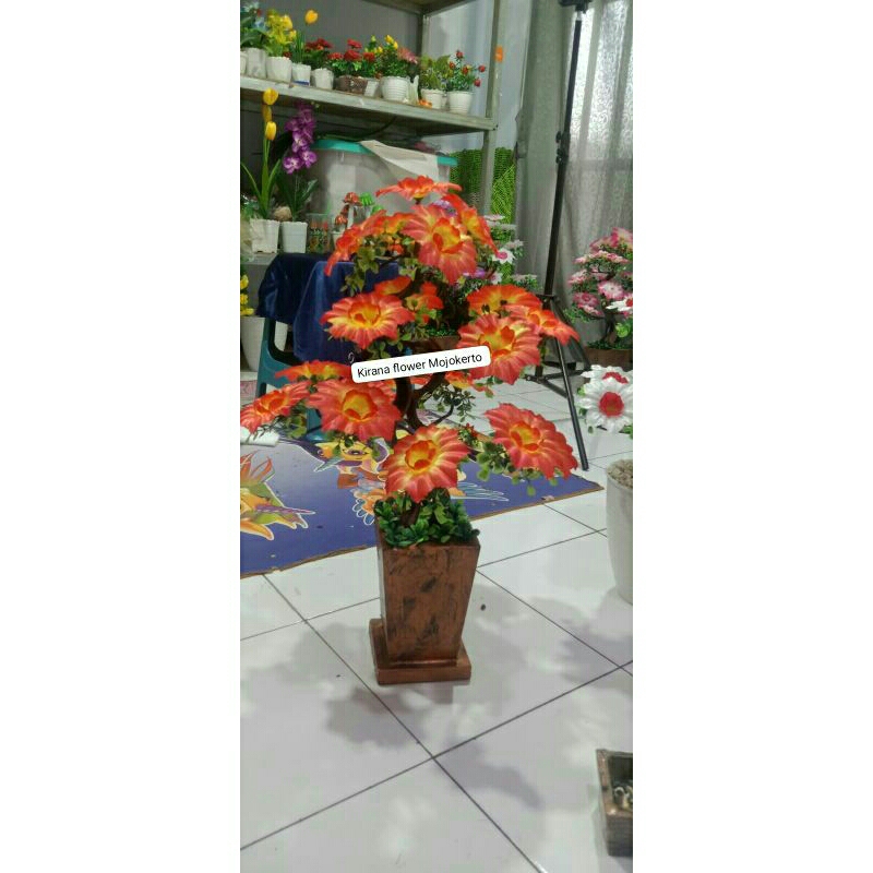 Jual RANGKAIAN BUNGA HAWAI MEJA/BUNGA JUMBO | Shopee Indonesia