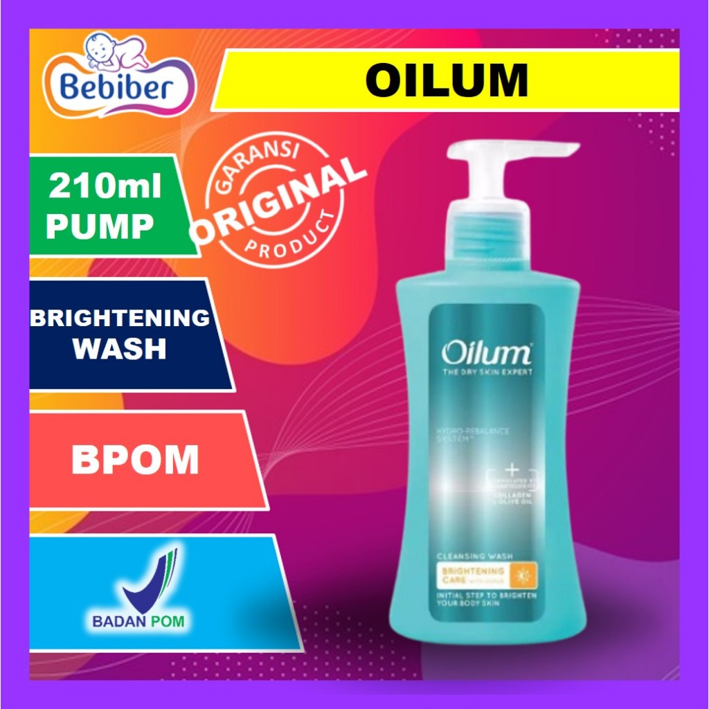 Jual Oilum Brightening Care Cleansing Wash 210ml Botol / Sabun Mandi ...