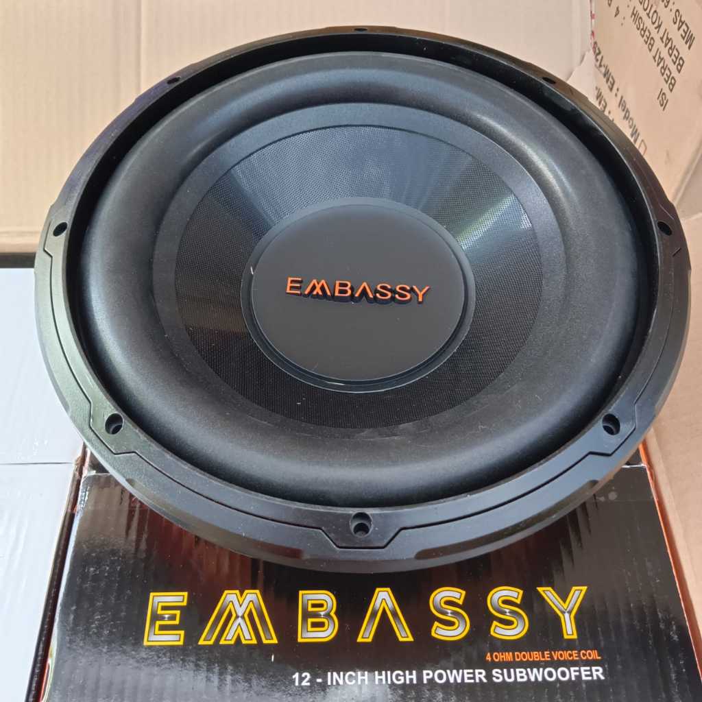 Jual Speaker Embassy 12 Inch Original Doble Coil Subwoofer EM 1289 ...