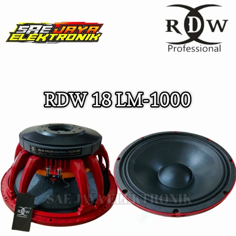 Jual Speaker Component RDW 18 LM 1000 / 18LM1000 - 18 Inch | Shopee ...