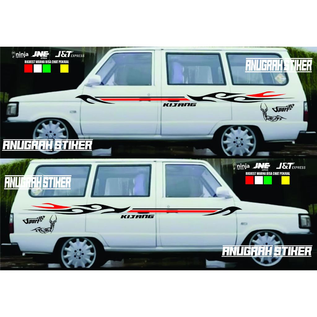 Jual STIKER STRIPING MOBIL TOYOTA KIJANG SUPER STIKER LIST TRIBAL MOBIL ...