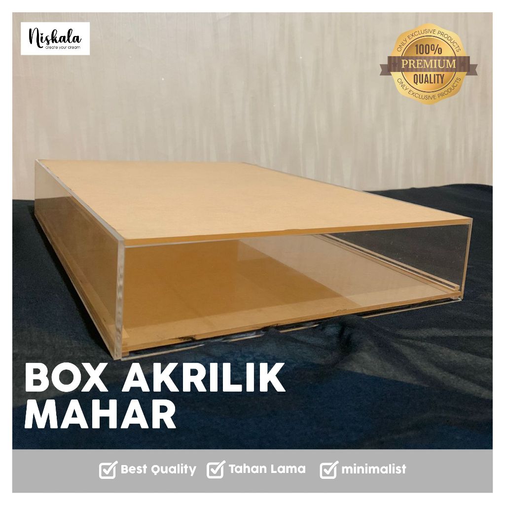 Jual box akrilik untuk mahar tebal 3mm | Shopee Indonesia