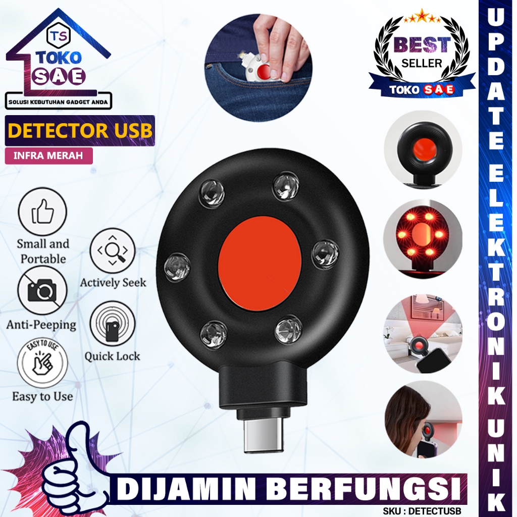 Jual Hidden Camera Detector Finder USB Type C Alat Pendeteksi Kamera ...