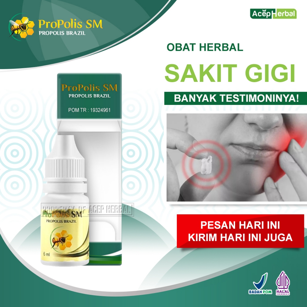 Jual Obat Sakit Gigi Ngilu Sensitif Perikoronitis Radang Gusi Bengkak Berlubang Berdarah ...