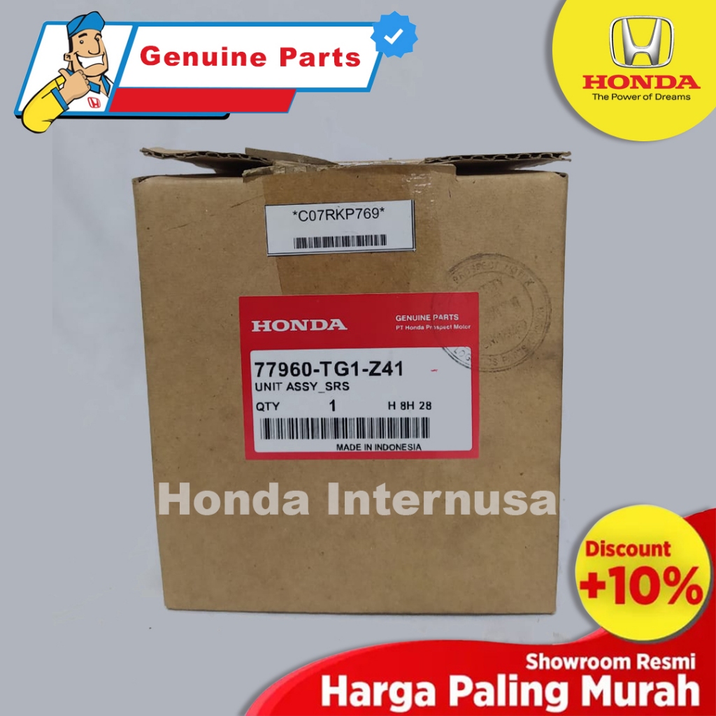 Jual Unit Assy SRS/Balon Pengaman Depan 77960TG1Z41 DD1 Brio 2012-2014 ...