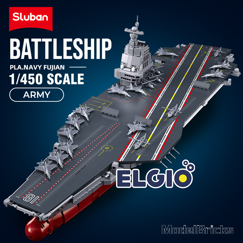 Jual Sluban Bricks Kapal Induk PLA Navy Fujian Battleship B1188 ...