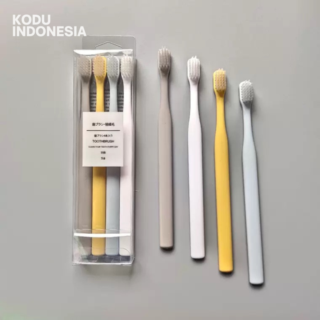 Jual KODU Sikat Gigi Jepang Set 4 Pcs Kepala Kecil Sikat Lembut untuk ...