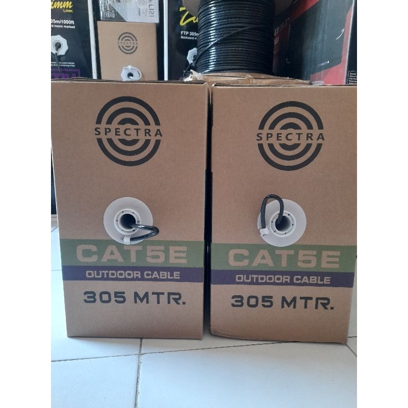 Jual KABEL FTP CAT5 OUTDOOR SPECTRA 1ROLL 305M | Shopee Indonesia