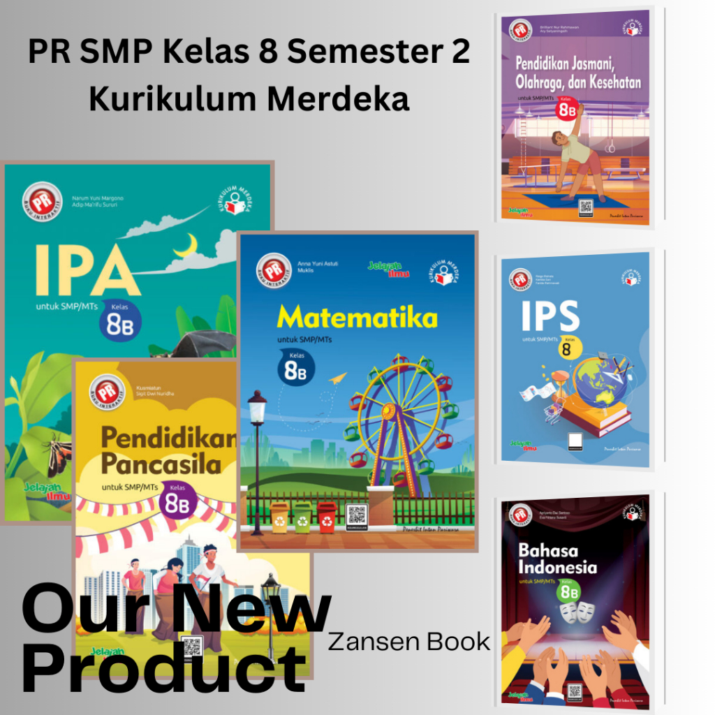 Jual Buku PR interaktif SMP Kelas 8 Semester 2 Kurikulum Merdeka Tahun 2024 Penerbit Intan ...