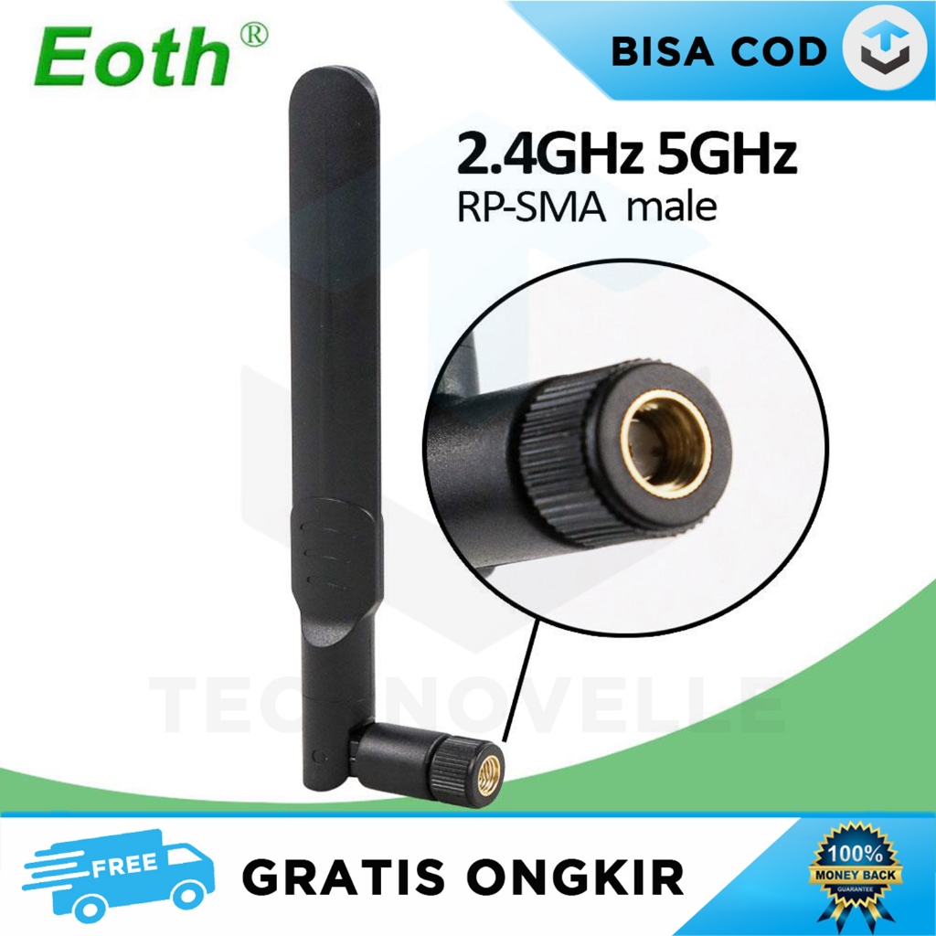 Jual ANTENA PENGUAT SINYAL WIFI ROUTER 5G AMPLIFIER DUAL BAND RP-SMA ...