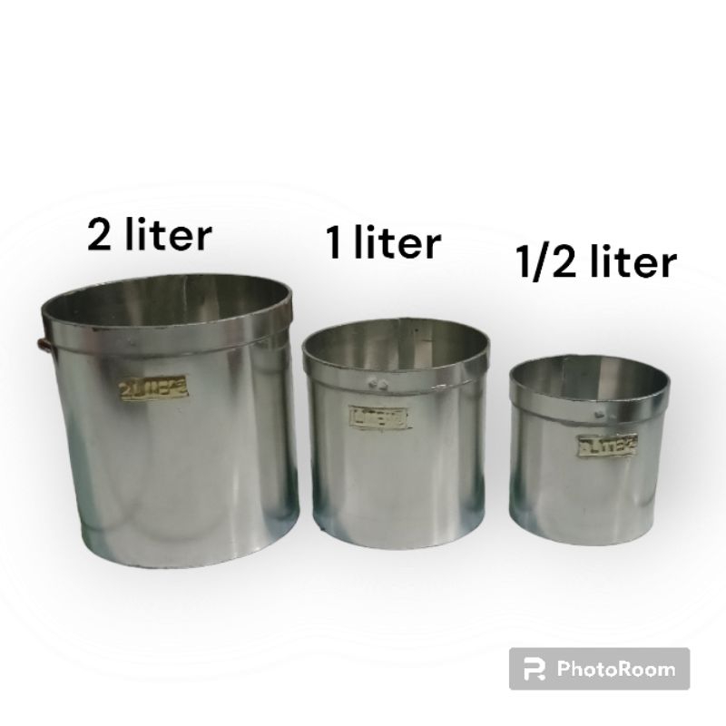 Jual LITERAN BERAS/TAKARAN BERAS UKURAN 1,2 LITER 1 LITER 2 LITER ...