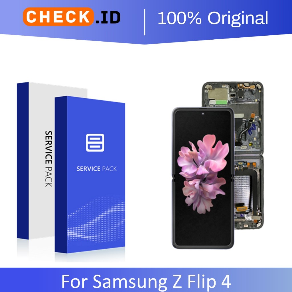 Jual [ CHECK.ID ] LCD + FRAME SAMSUNG Z FLIP 4 SM-F721 ORIGINAL | Shopee Indonesia