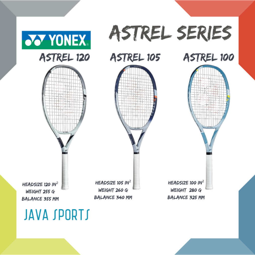 Jual Raket Tenis Yonex ASTREL Series 120 105 100 Original 2024 | Made ...