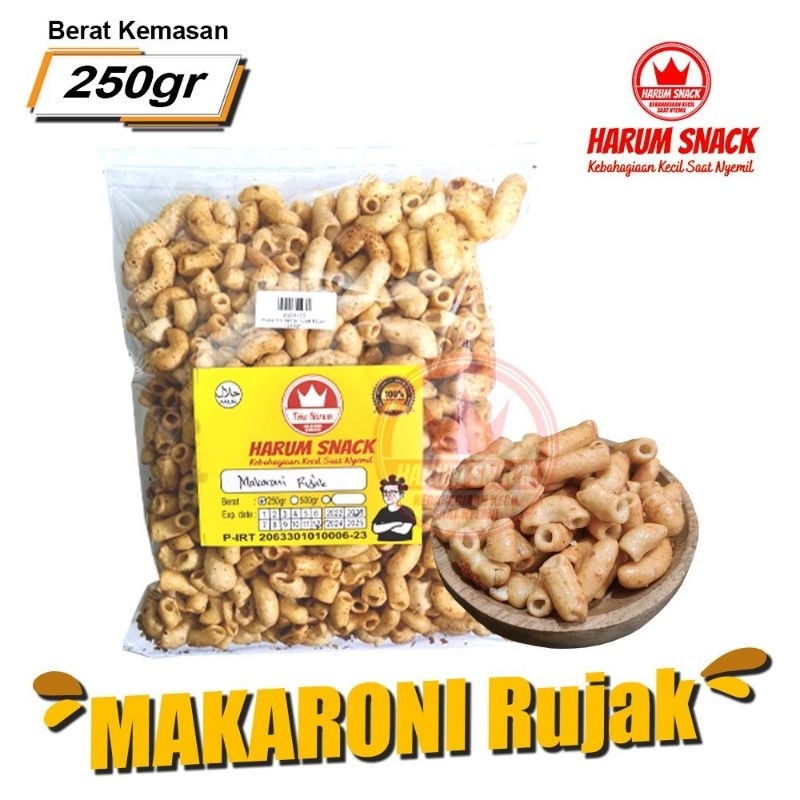 Jual MAKARONI BANTAT RASA RUJAK 250 gram [Harum Snack Official] camilan ...