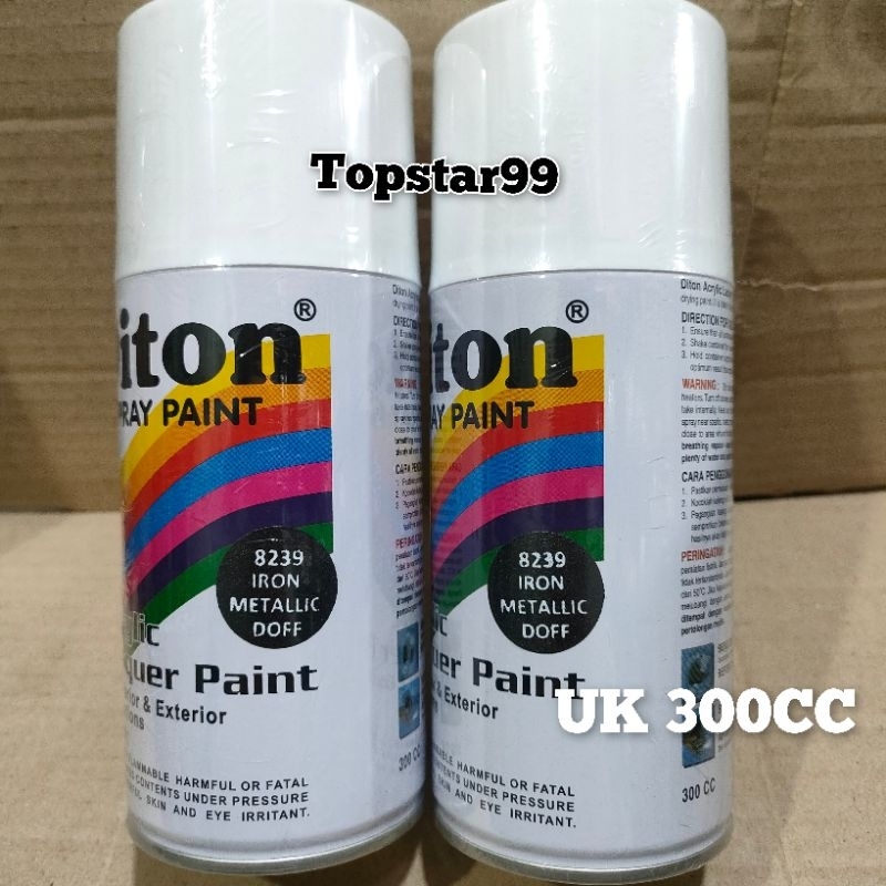 Jual Pilok Cat Diton Hitam Black Doff Metalic Dop Metalik Matte 300cc ...