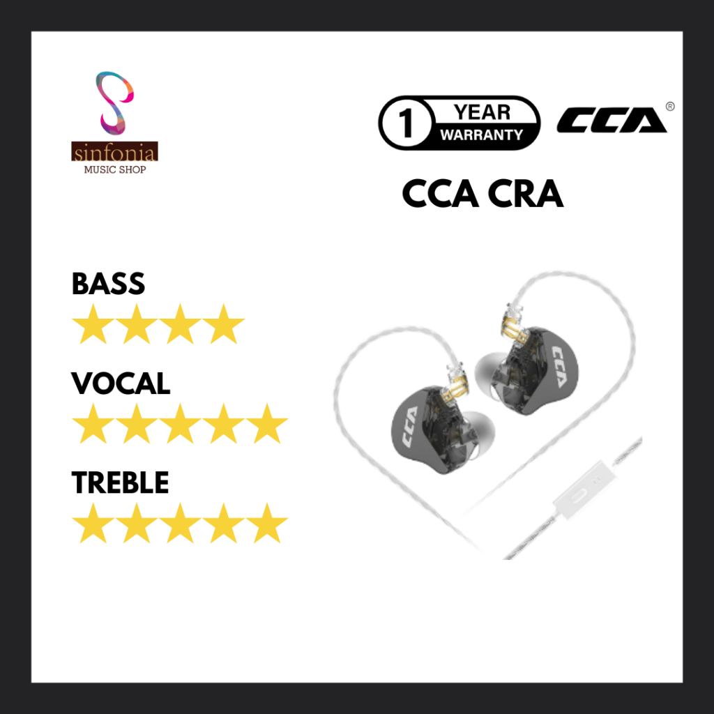 Jual Earphone CCA CRA with Mic In Ear Monitor HiFi Headset | Shopee ...