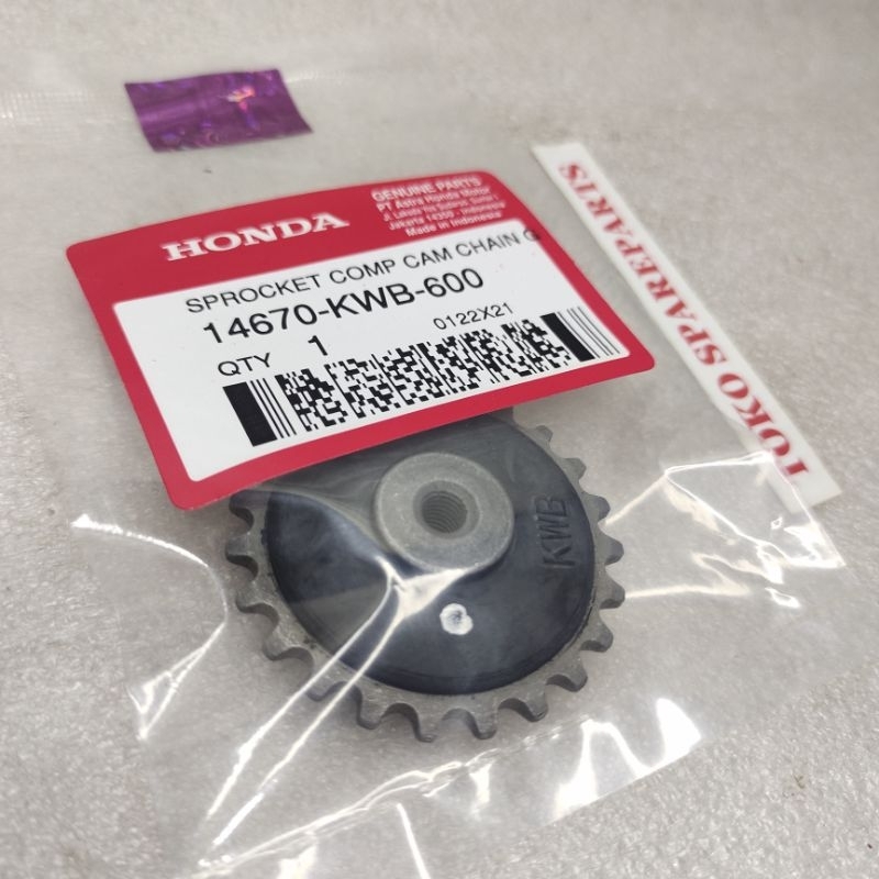 Jual 14670-KWB-600 SPROCKET COMP CAM CHAIN GUIDE Gigi pompa oli Blade ...