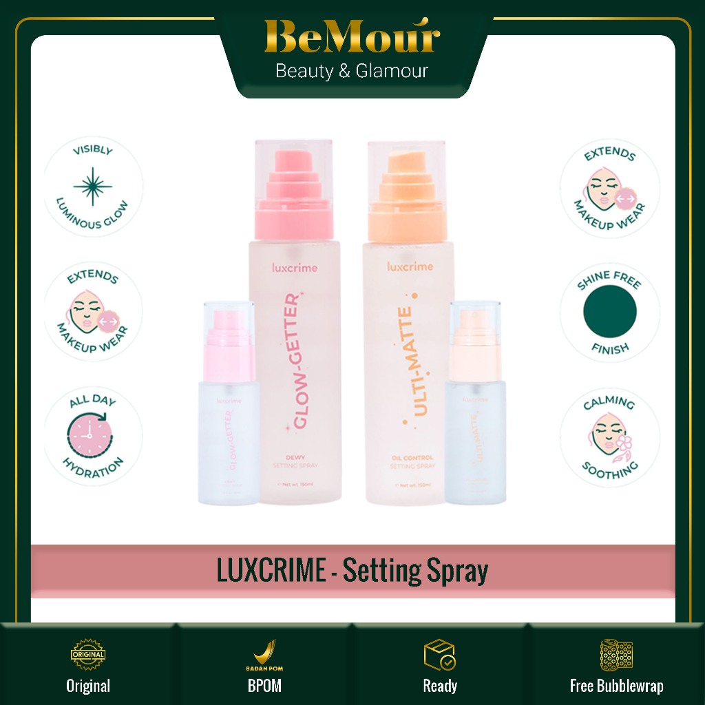 Jual LUXCRIME - SETTING SPRAY - Untuk Makeup Tahan Lama Long-Lasting ...