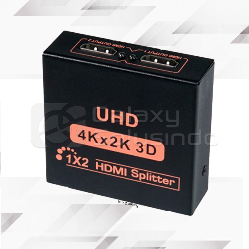Jual MAXLINE HDMI Splitter 2 Port 1-2 HDCP Full HD 3D 4Kx2K UHD ...