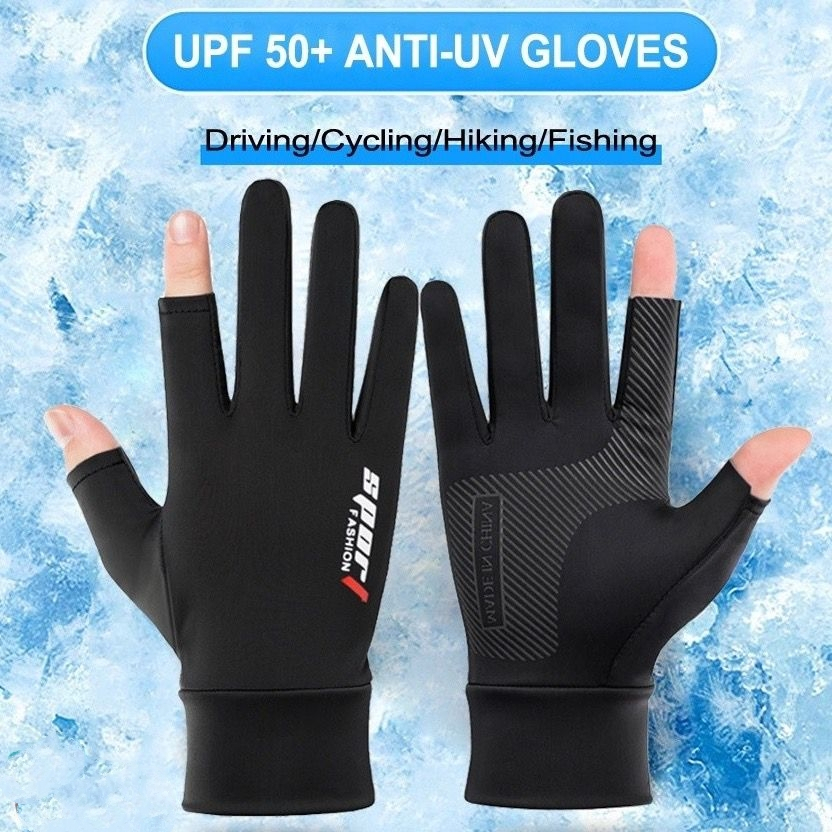 Jual Sarung Tangan Motor Sepeda Pria Wanita Ice Silk Gloves Anti Slip Es Sutra Nyaman dan ...