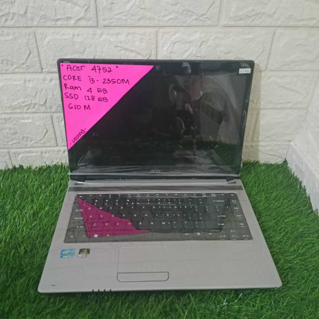Jual ACER 4752 CORE I3-2350M RAM 4GB SSD 128GB NVIDIA 610M | Shopee ...
