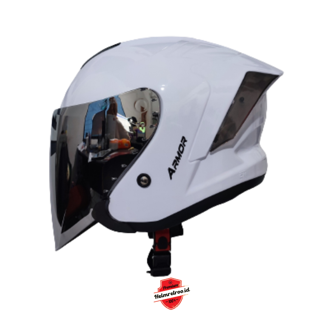 Jual Helm JS ARMOR Solid Premium Half Face Original SNI | Shopee Indonesia