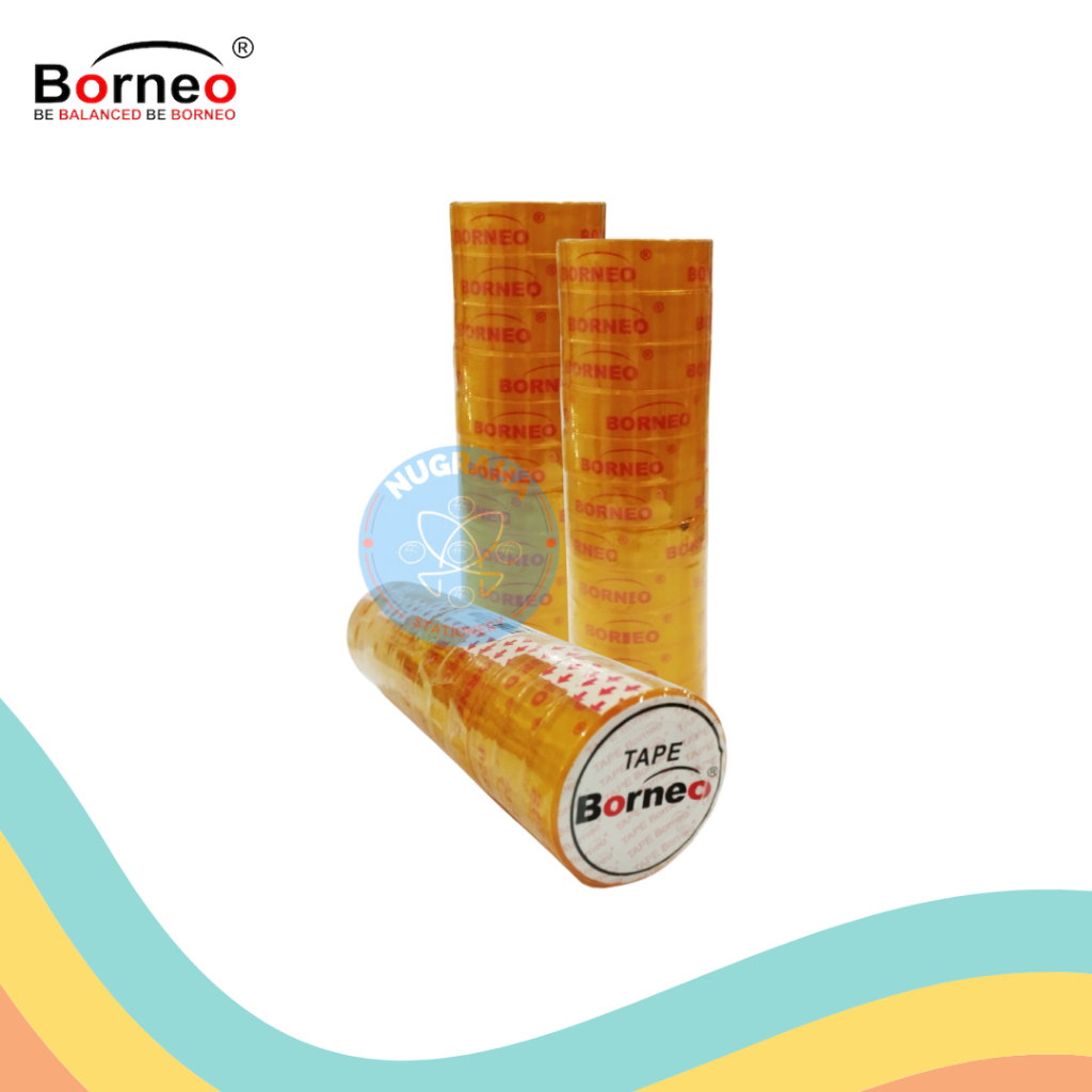 Jual ISOLASI BORNEO 12 MM x 10 M (12 PCS) | Shopee Indonesia