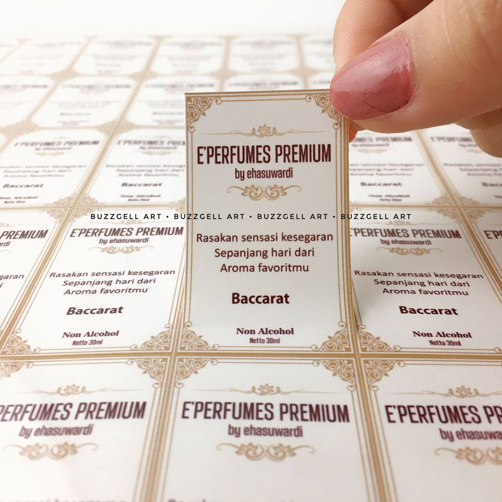 Jual SPC 5 6-10 Sticker Persegi Chromo Cetak Label Olshop Custom Kotak ...