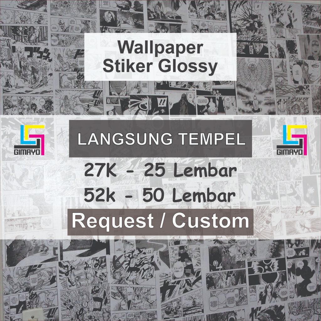 Jual Stiker Manga Wall Anime Wallpaper Dinding Poster Langsung Tempel ...