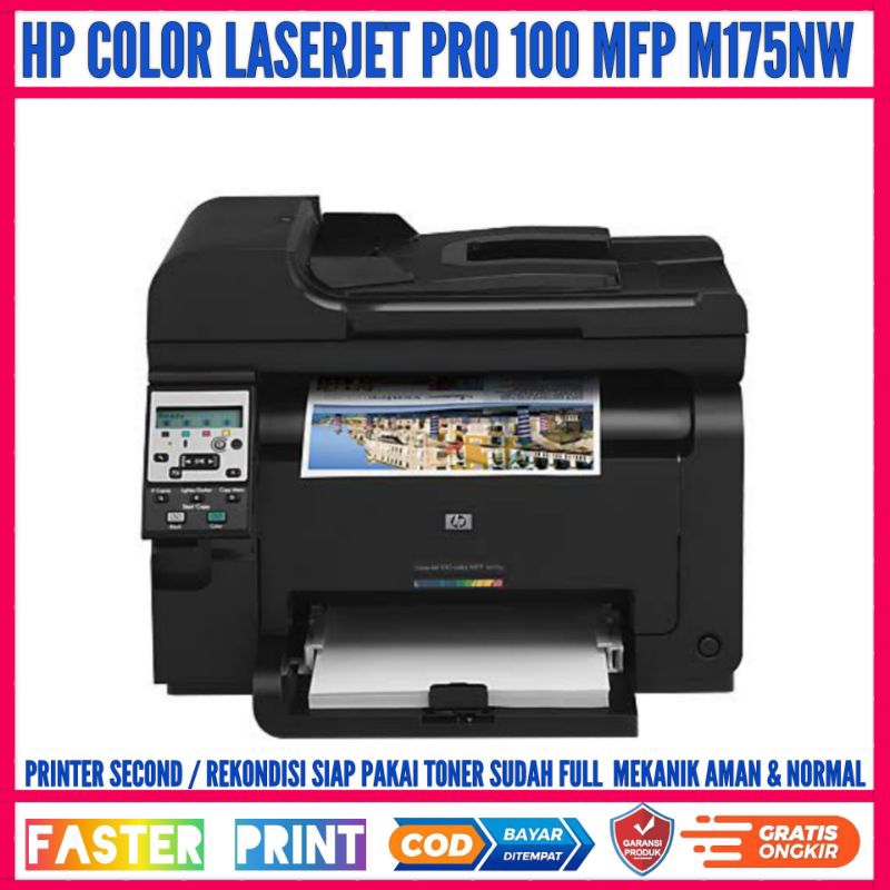 Jual Hp LaserJet Pro 100 Color Mfp M175nw | Shopee Indonesia
