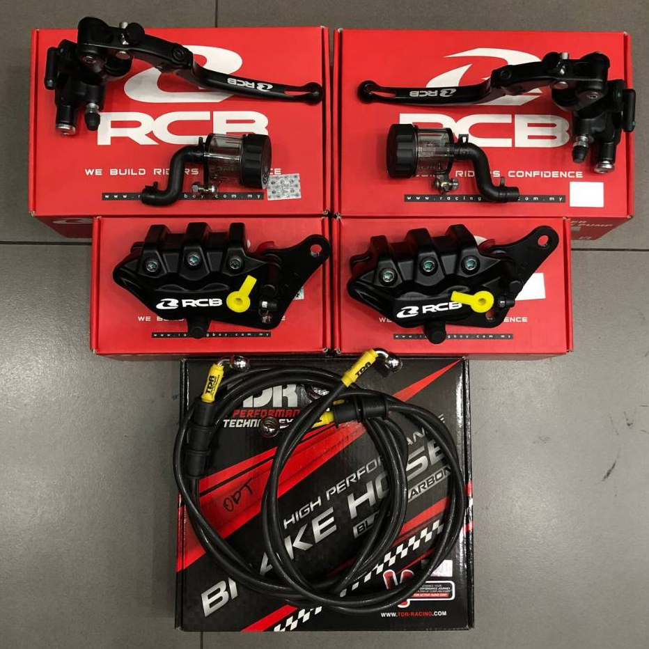Jual Paketan Master Rem RCB S1 14mm Set Radial Kanan Kiri Tabung + Kaliper RCB S Series 2 Piston ...