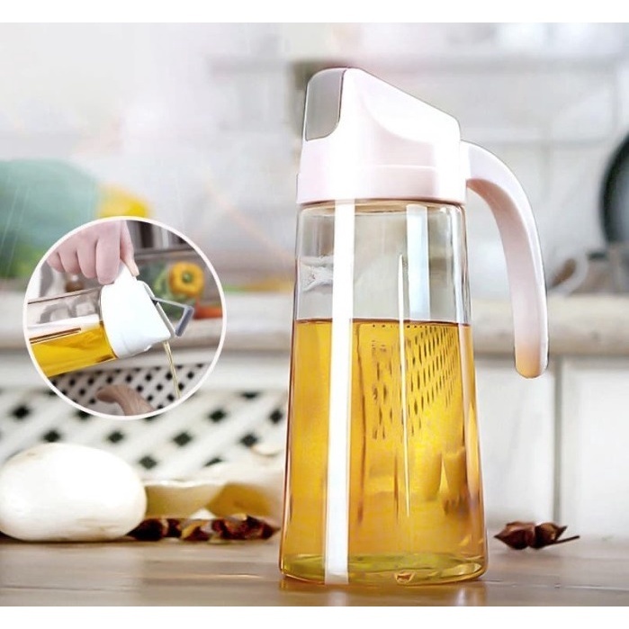 Jual BOTOL MINYAK Botol kaca minyak goreng 630ml Botol Spray Pump ...