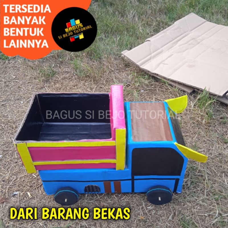 Jual MOBIL MOBILAN BENTUK MOBIL TRUK OLENG BARANG DARI KARDUS BEKAS ...