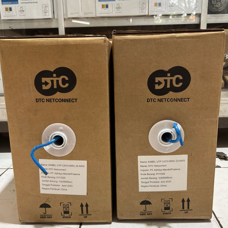 Jual Kabel LAN UTP DTC NETCONNECT Cat6 305M Original | Shopee Indonesia
