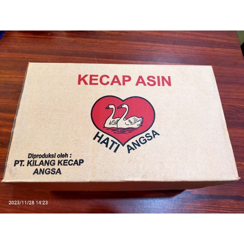 Jual KECAP ASIN CAP HATI DUA ANGSA 12/600ml ctn | Shopee Indonesia