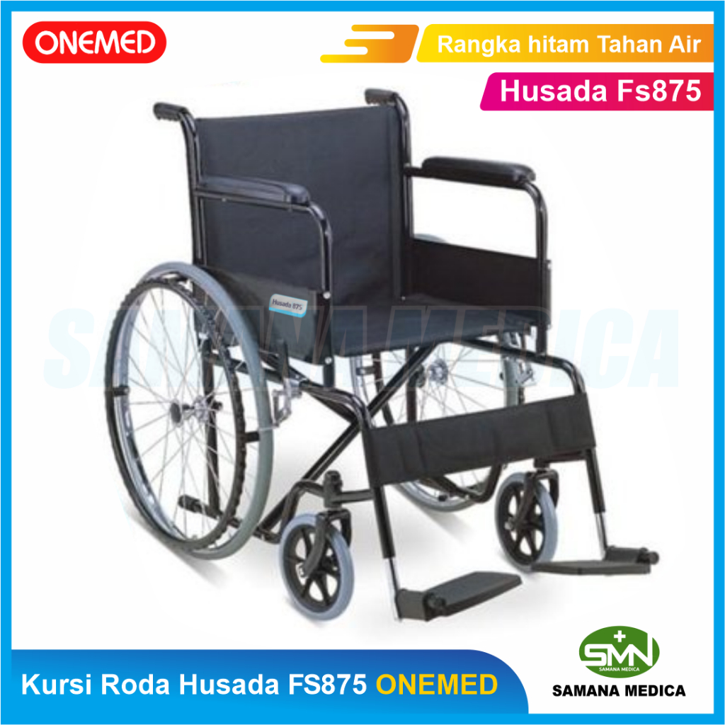 Jual Kursi Roda Husada FS875 ONEMED Kursi roda Standar Rumah Sakit ...
