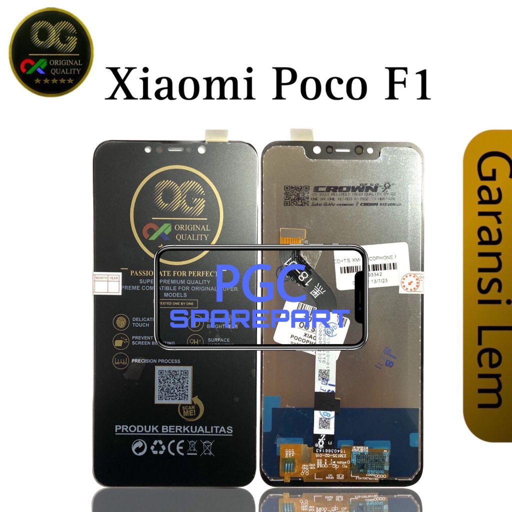 Jual ORIGINAL SUPER OG - LCD Touchscreen Fullset Xiaomi Pocophone Poco F1 / M1805E10A - GARANSI ...