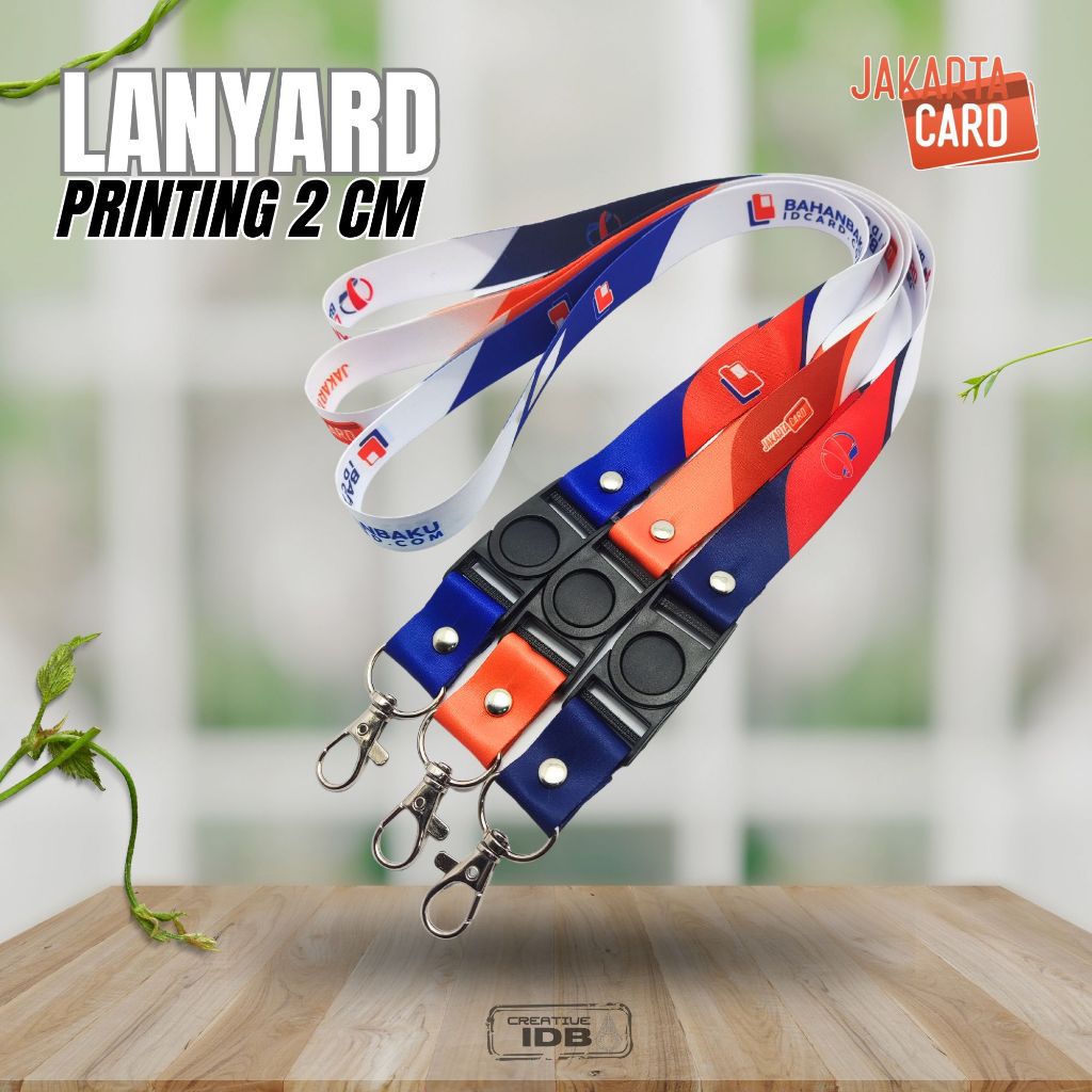Jual custom desain cetak tali lanyard print sublim 2cm cetak 2 atau 1 ...