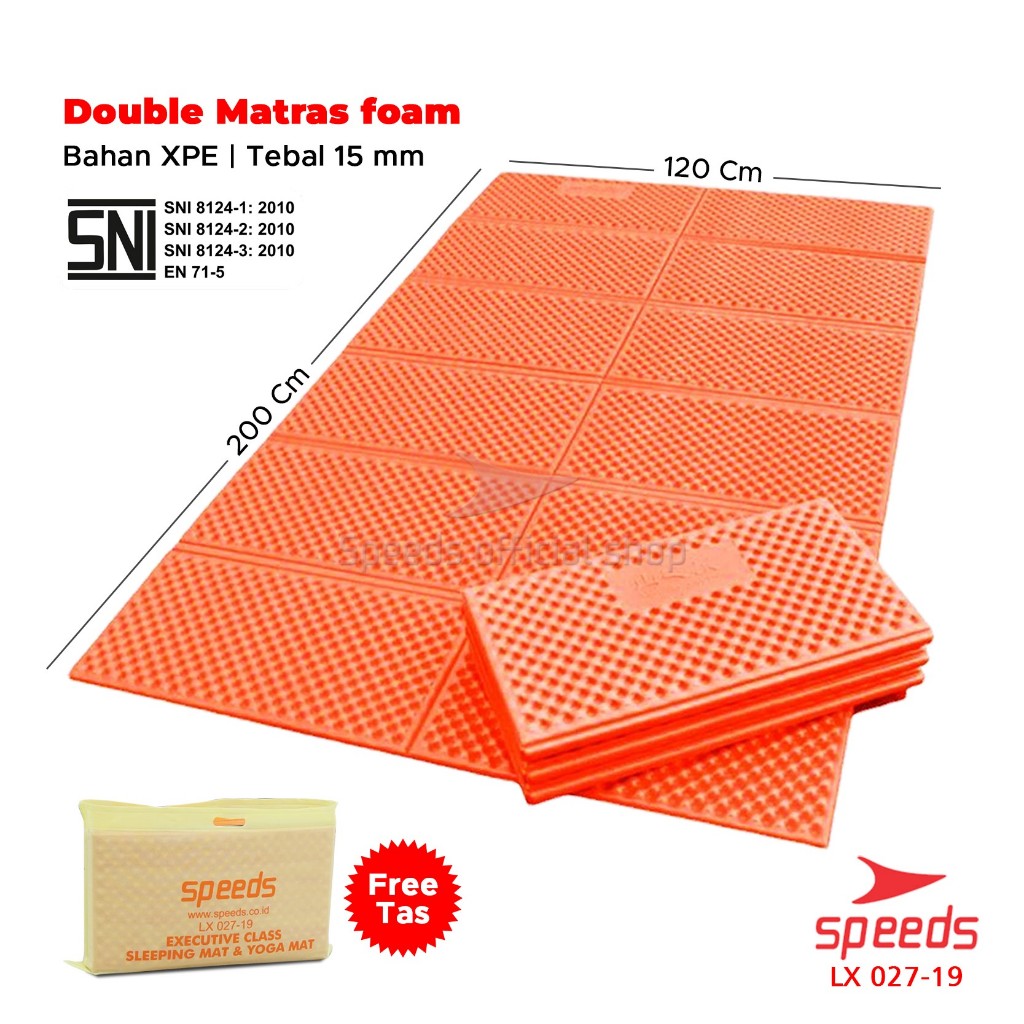 Jual SPEEDS Matras Lipat Gunung Kemah Duduk XPE Karpet Outdoor Matras Camping Polos Olahraga ...