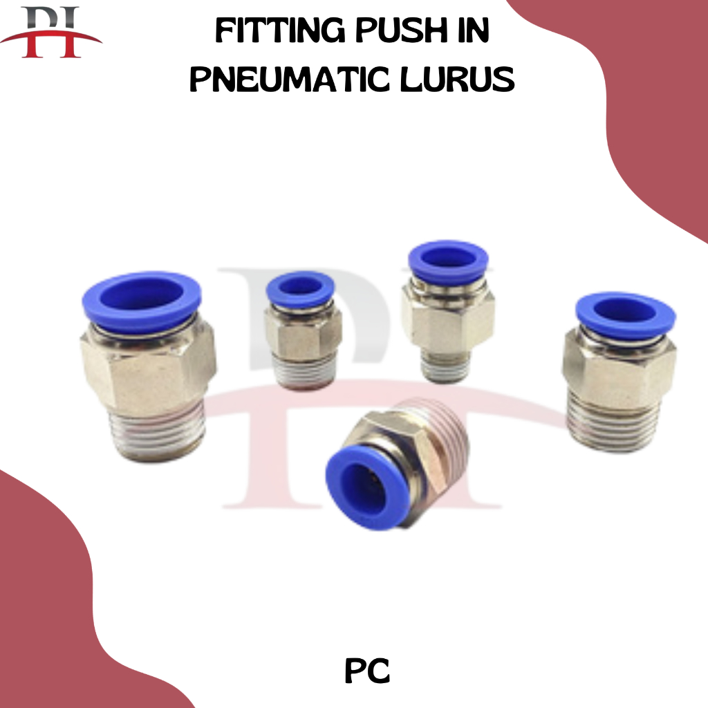 Jual Fitting push in pneumatic lurus PC 12-02 | Shopee Indonesia