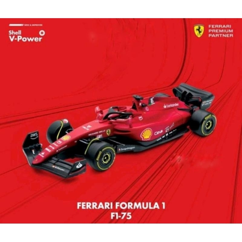 Jual Shell Ferrari Formula 1 F1-75 ( Shell Ferrari Colection ) | Shopee ...