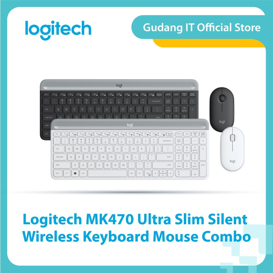 Jual Logitech MK470 Combo Keyboard dan Mouse Wireless Slim | Shopee ...