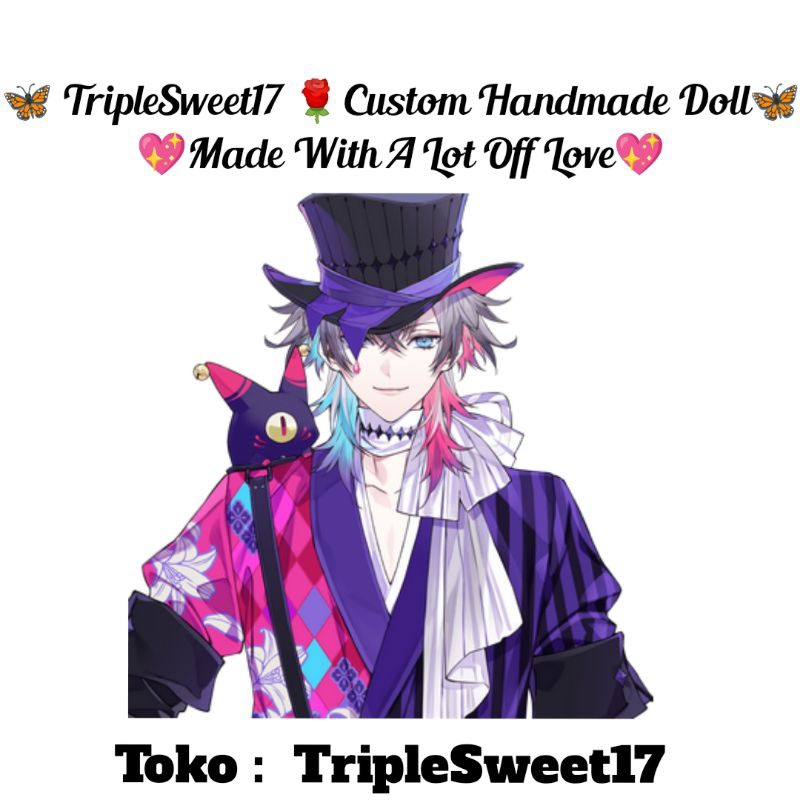 Jual Custom Handmade Doll Phantom maskot Gavis Bettel VTuber by ...