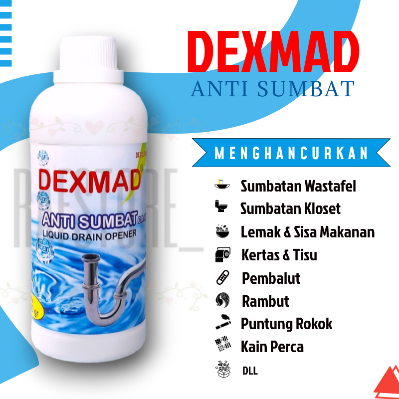Jual DEXMAD Cair 500ml Obat wc mampet dan tersumbat / obat sumbat wc ...
