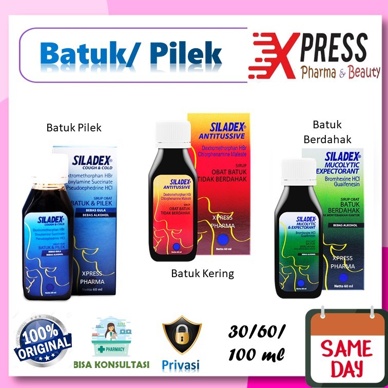 Jual ⚡XPRESS⚡ Siladex Sirup Obat Batuk Pilek Syrup Siladek Siladeks 30 ...