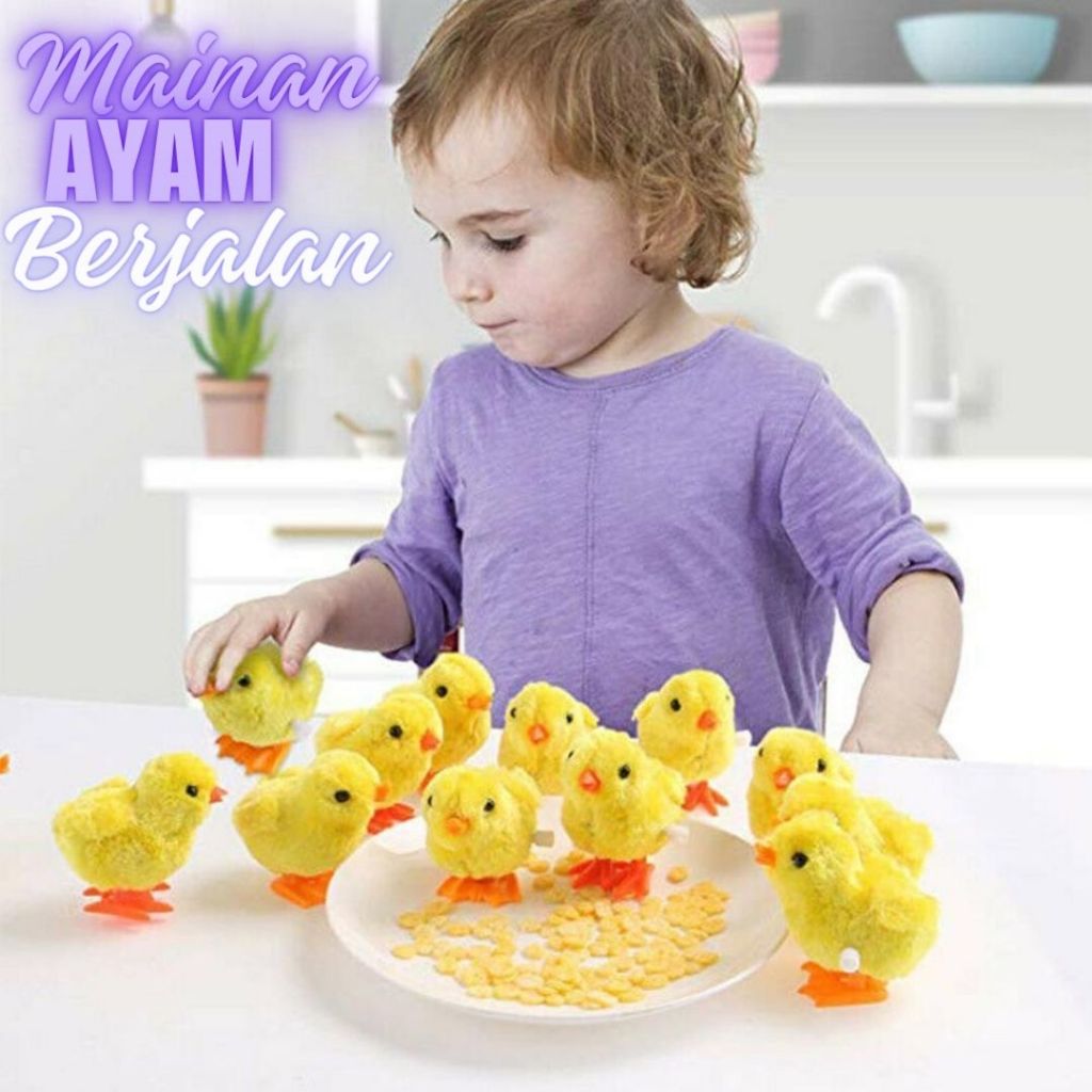 Jual Mainan Anak Ayam Berjalan Model Putar Untuk Anak/Ayam Kuning Putar ...