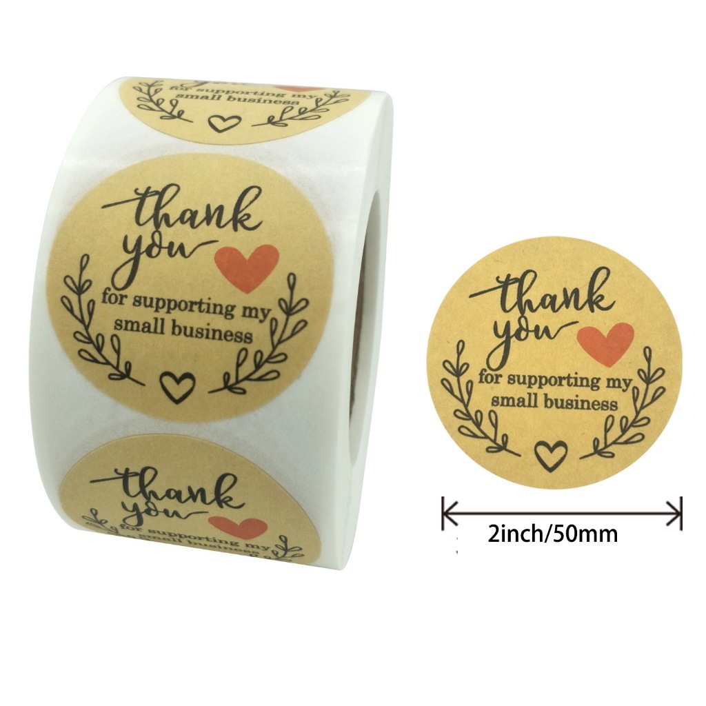 Jual [ready] Aimilo Sticker Thank You 500 Pcs Stiker Terima Kasih Warna