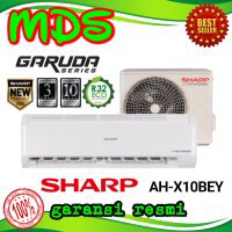 Jual AC SHARP INVERTER 1PK AH-X10 BEY freon R32 HARGA UNIT ONLY AH - X ...