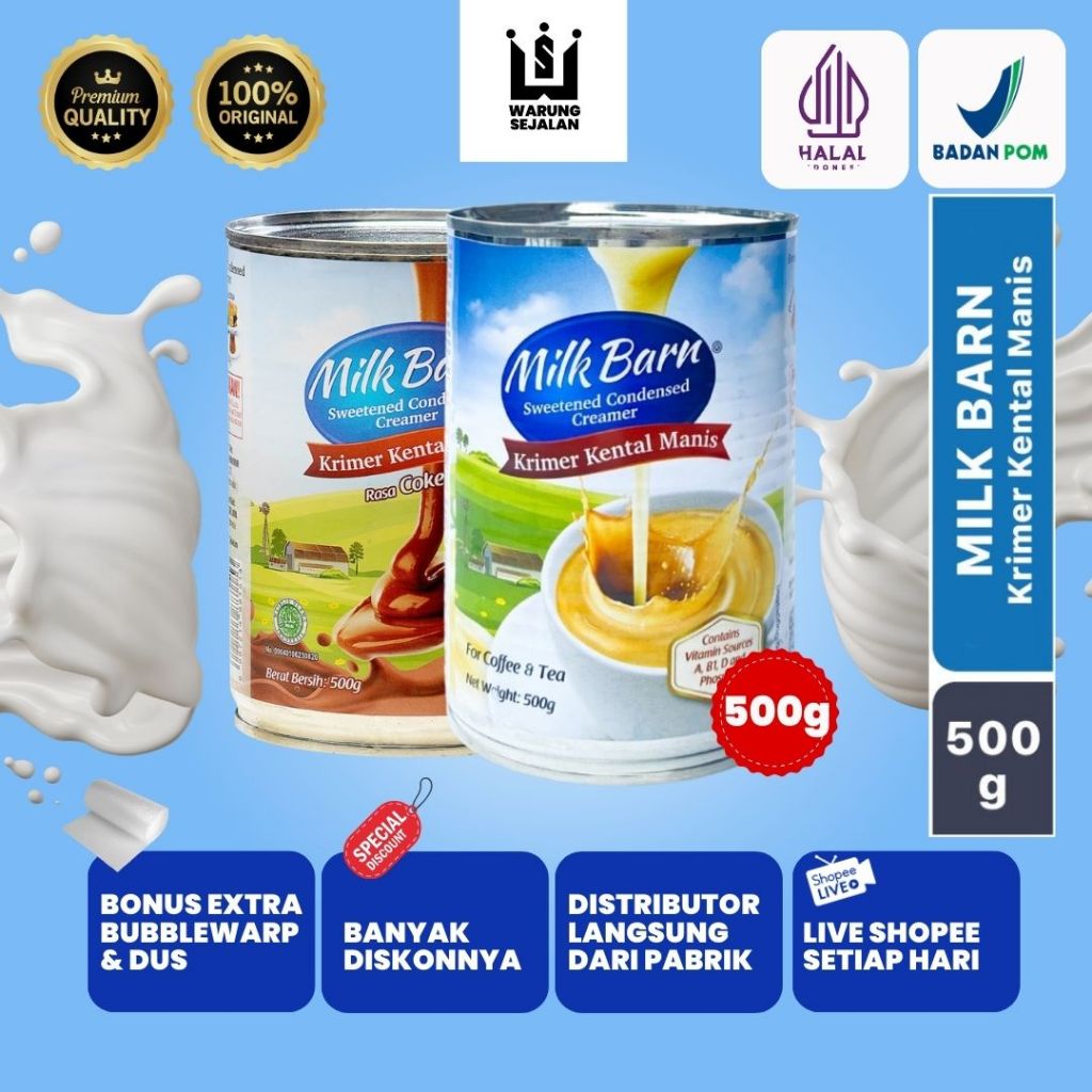 Jual KRIMER KENTAL MANIS 500gr / SUSU KENTAL MANIS MILK BARN 500gr ...