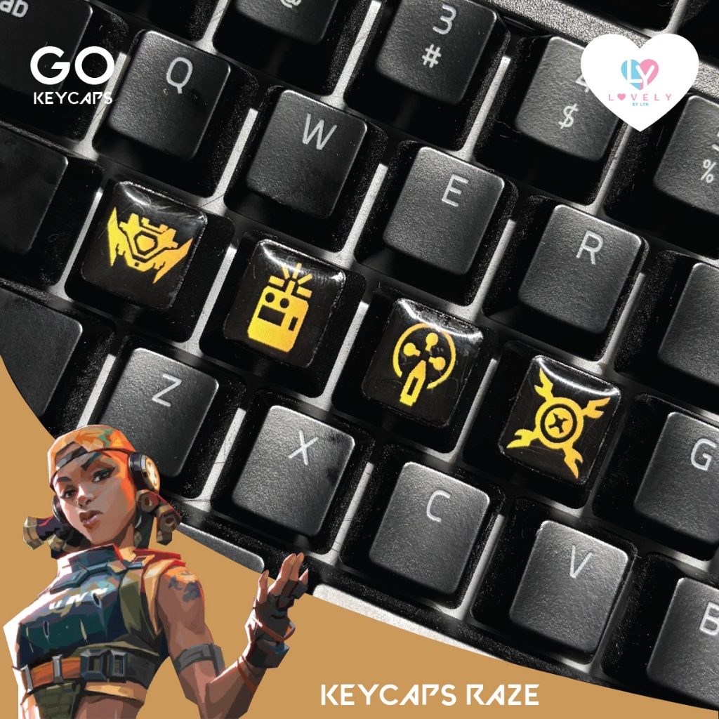 Jual Keycaps PBT Valo Raze Ability | GO KEYCAPS | Shopee Indonesia